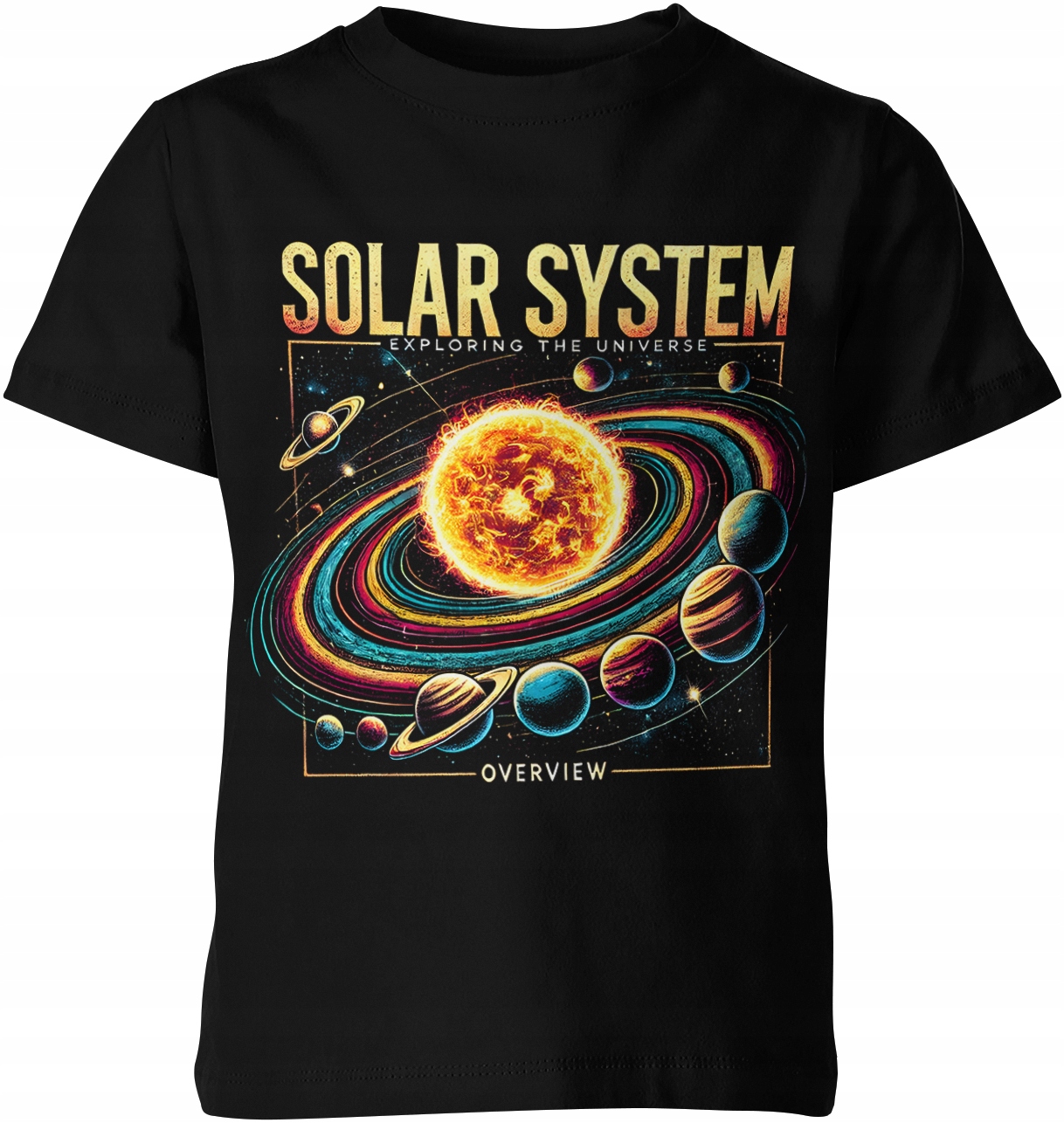 KOSZULKA DZIECIĘCA Z NADRUKIEM KOSMOS UKŁAD SŁONECZNY SOLAR SYSTEM ...
