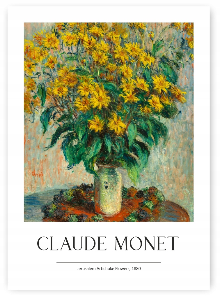 Plakat CLAUDE MONET KWIATY PLAKAT 30x40cm #286 bez ramy 30 x 40 cm ...