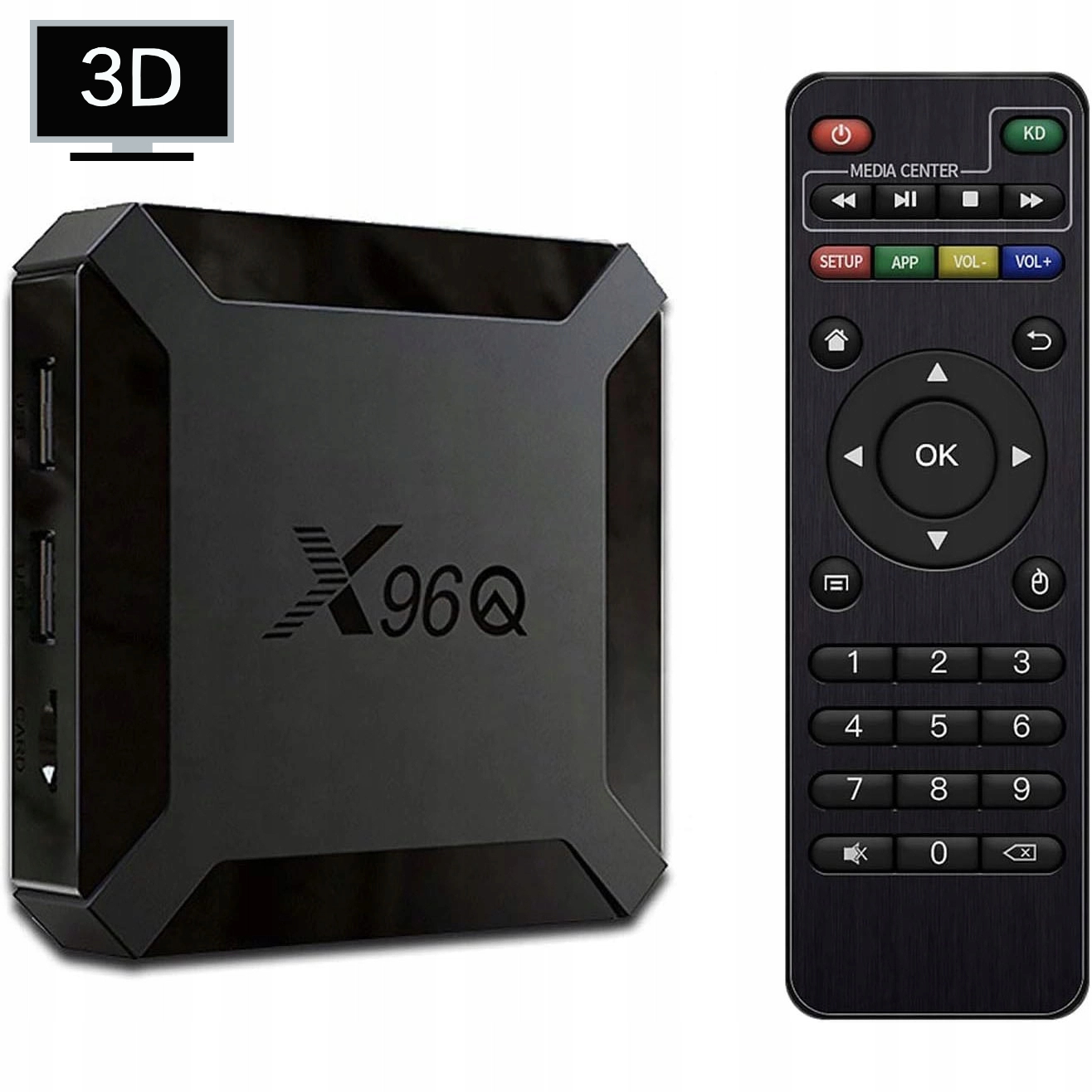 SMART BOX TV 3D X96Q 4K ANDROID 10 WIFI 6 BLUETOOTH 5.0 TELEVIZNÍ ...