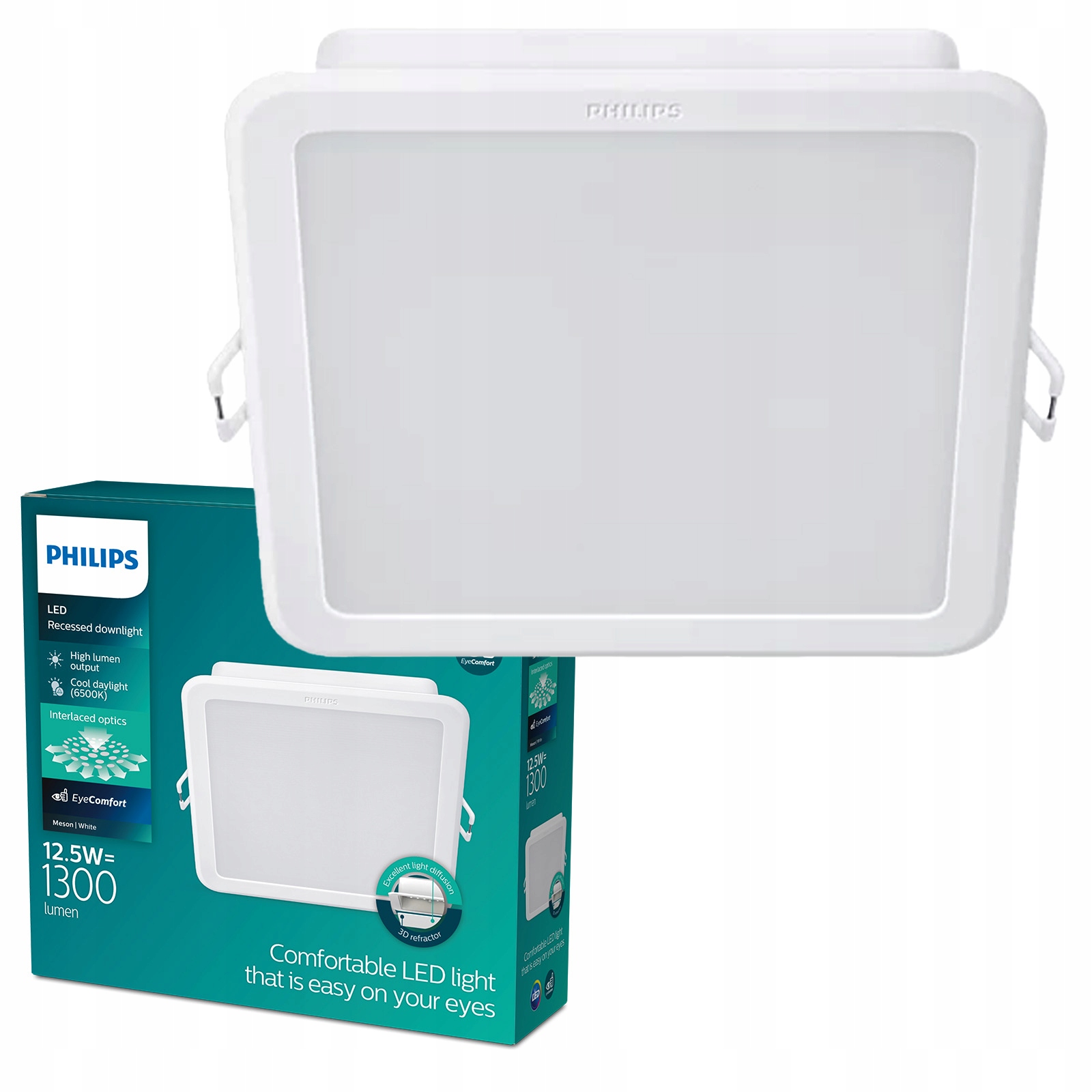 Panel LED Oprawa Podtynkowa Wpuszczana LED 12.5W 960lm 6500K Biała ...