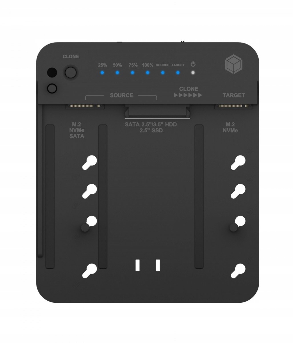 Stacja klonująca i dokująca IcyBox IB-2913MCL-C31 dla M.2 NVMe SSD i ... Stacja klonująca i dokująca IcyBox IB-2913MCL-C31 dla M.2 NVMe SSD i ...