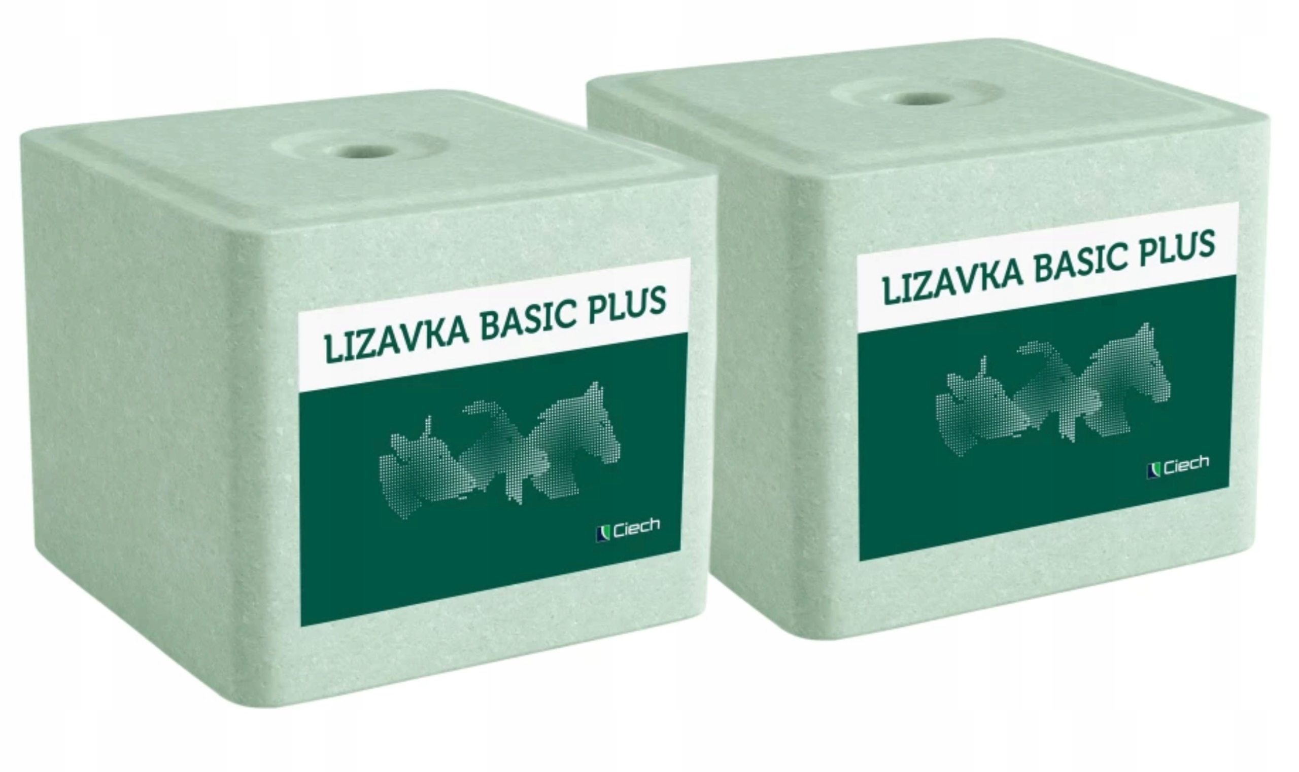 LIZAWKA SOLNA BASIC PLUS KOSTKA ZIELONA 10kg SÓL DLA BYDŁA KROWY KOZY ...