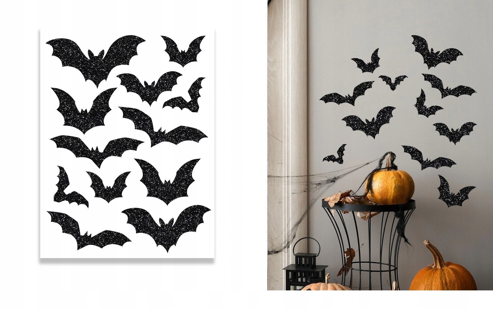 Trblietavé nálepky Netopiere Halloween 1 op - Allegro