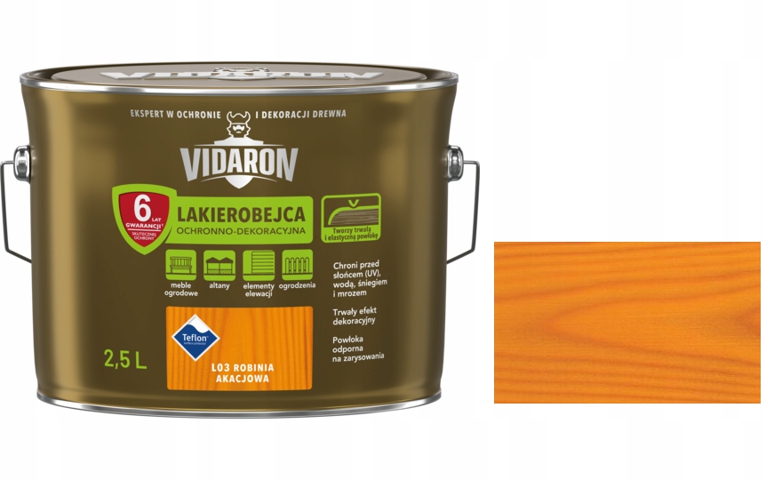 VIDARON LAKIEROBEJCA OCHRONNA 2,5L ROBINIA AKACJOWA • 169.96PLN • Bejce ...