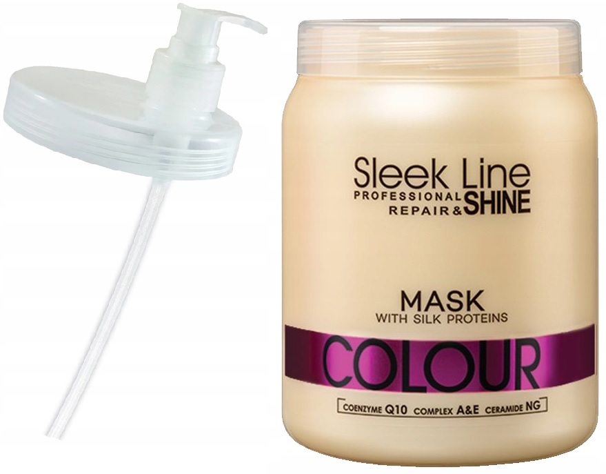 Stapiz Sleek Line Colour Mask maska z jedwabiem do włosów farbowanych ...