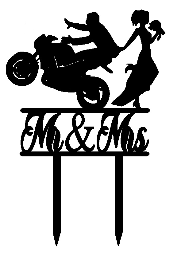 TOPPER motor na ślub Para Młoda z motorem 30 cm 12590834551 - Allegro.pl