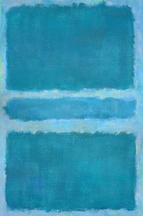 Obraz olejny namalowany ręcznie Turkusowy - Mark Rothko • Cena, Opinie ...