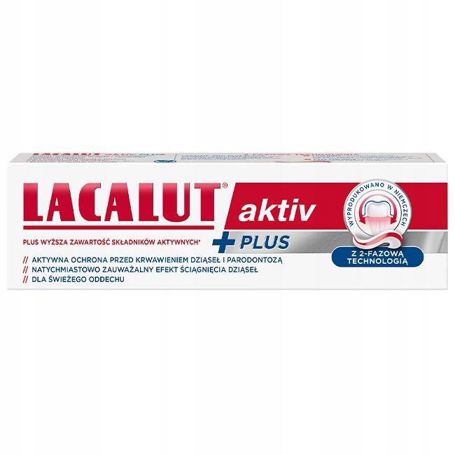 Lacalut Aktiv PLUS pasta do zębów 75 ml (4016369611784) • Cena, Opinie ...