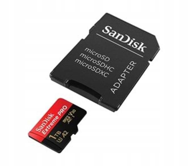 Karta pamięci SanDisk microSDXC 1TB Extreme Pro V30 A2 200/140 MB/s - Sklep, Opinie, Cena w Allegro