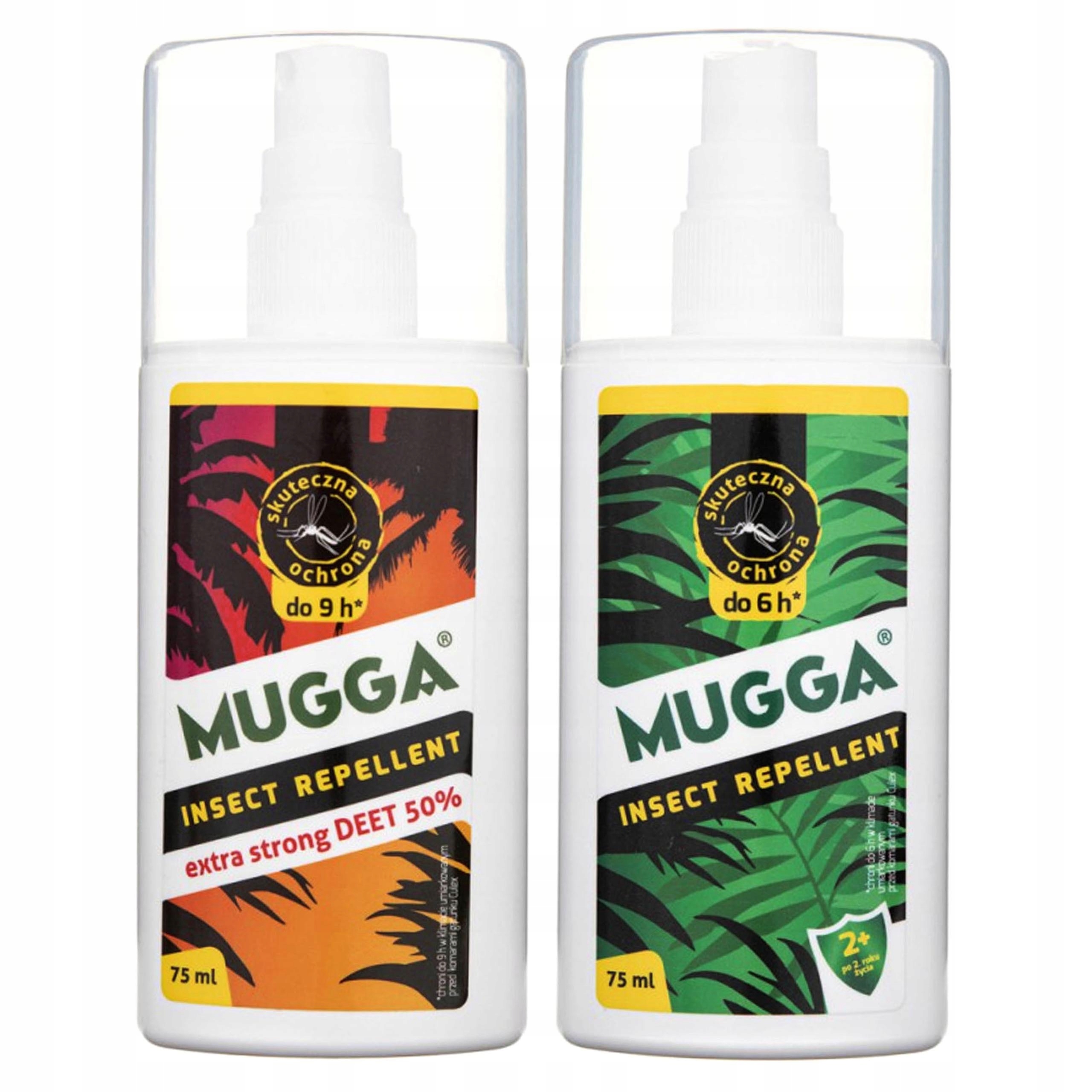 Zestaw Mugga Spray 50% DEET + Spray 9,5% DEET (5411649080516) • Cena ...