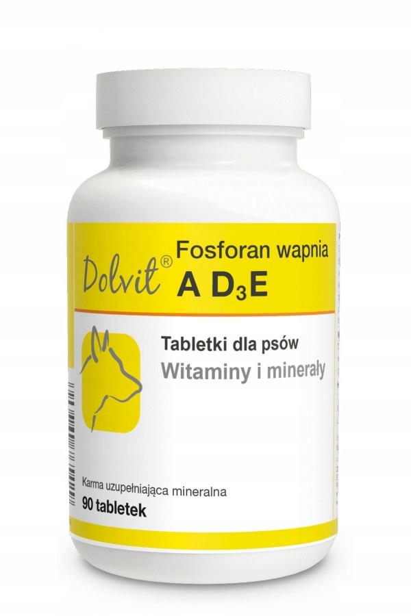 DOLVIT DOLFOS FOSFORAN WAPNIA AD3E 90 TAB (5902232645422) • Cena, Opinie • Suplementy dla psów i ...