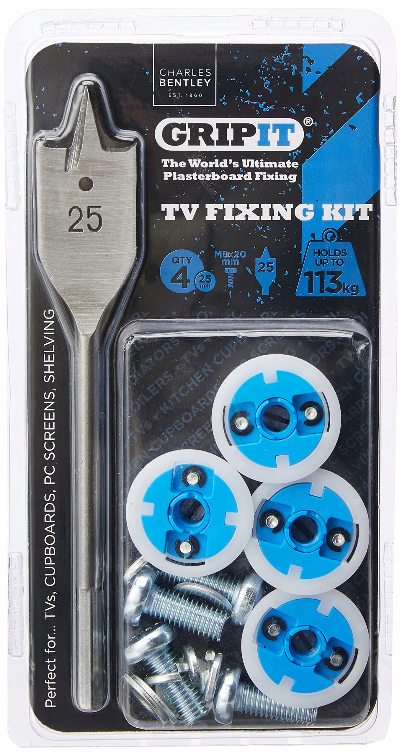 Uchwyt TV Grip-it do płyt gipsowo-kartonowych - porównaj ceny - Allegro.pl