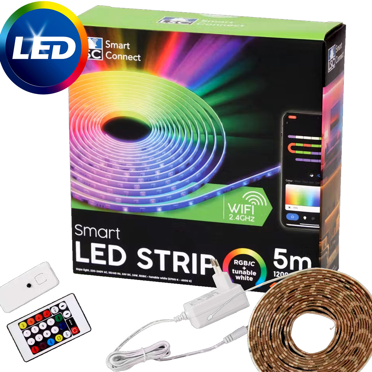 FLEXIBLE LED STRIP GRUNDIG TAŚMA LED 5 METRÓW - porównaj ceny - Allegro.pl