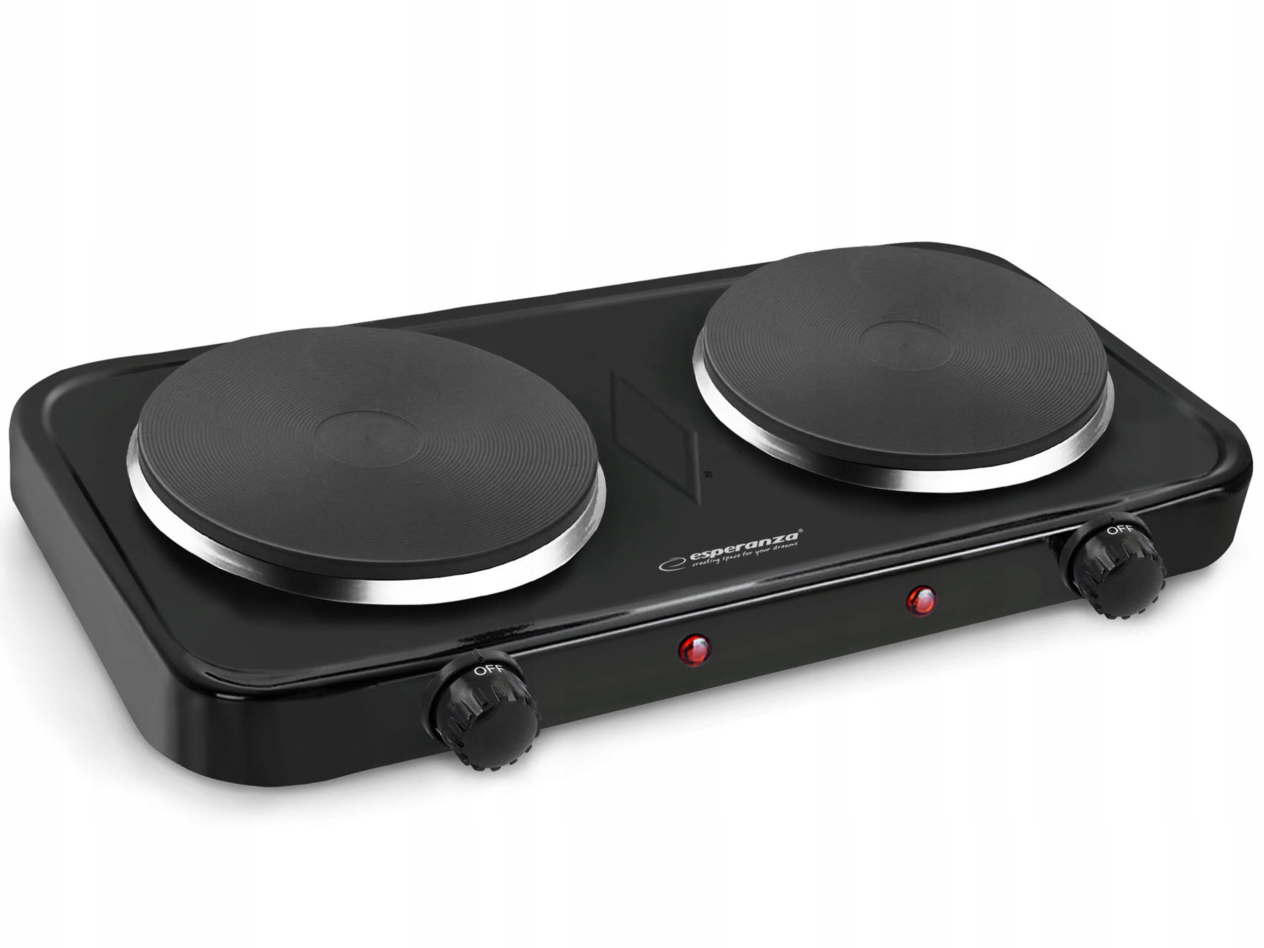 KUCHENKA 2000W ELEKTRYCZNA 2-PALNIKOWA ESPERANZA - Sklep, Opinie, Cena ...