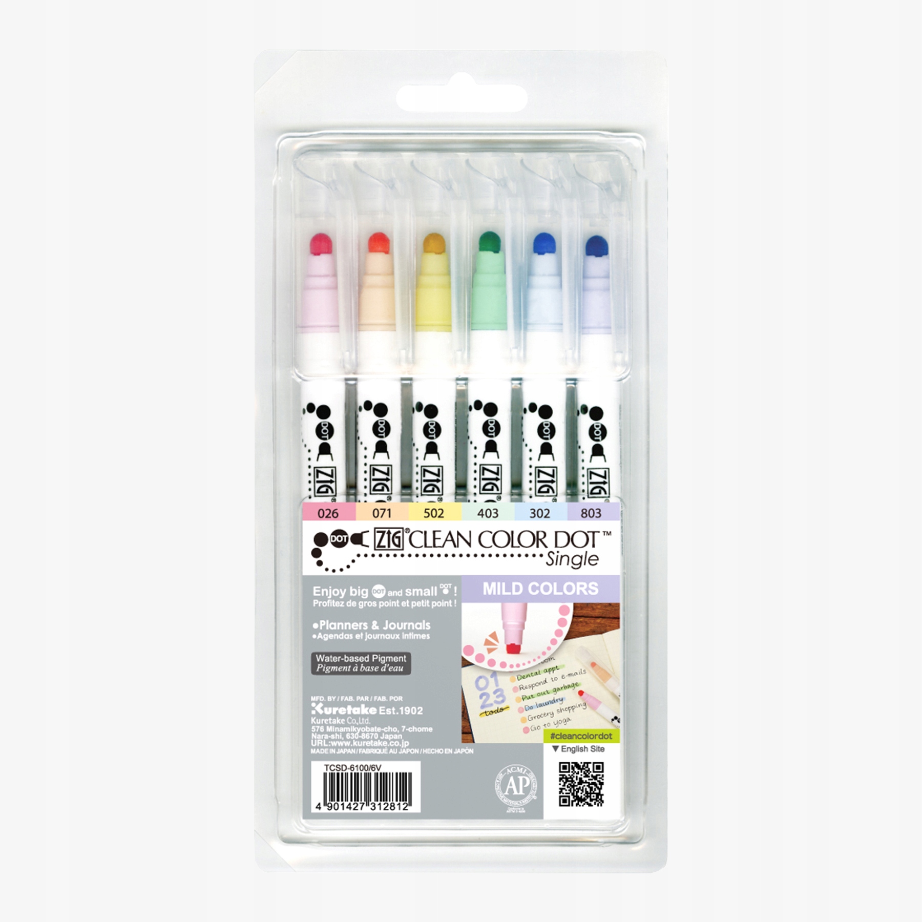 Zig Clean Color Dot Kuretake - Niska cena na Allegro