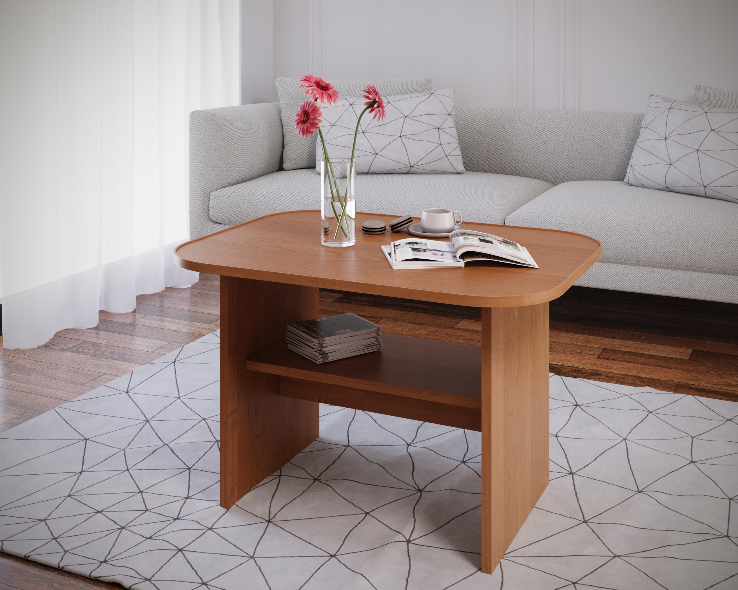 Stolik kawowy AB Arco owalny 69 x 51 x 47cm olcha • Cena, Opinie ...