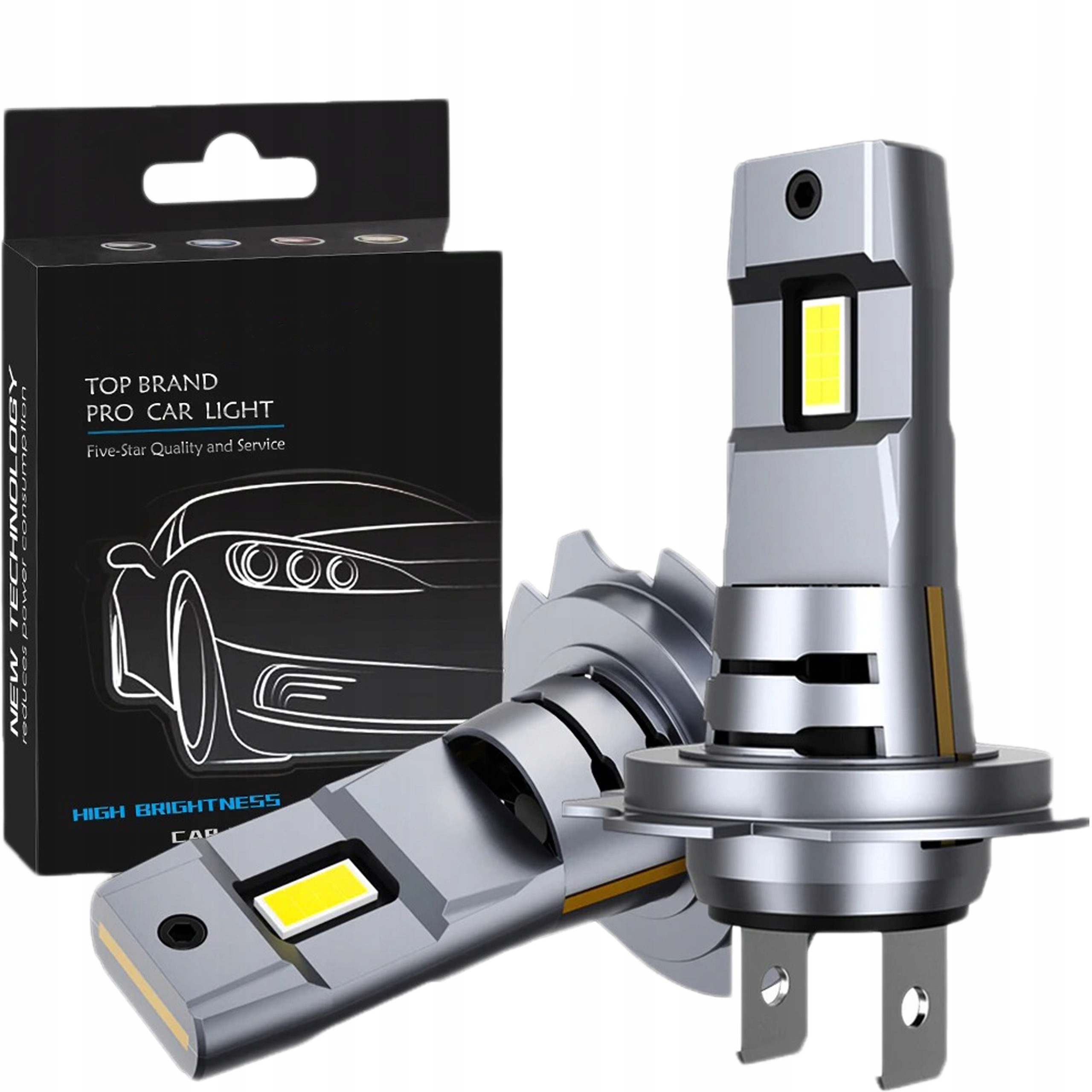 LED žárovky H7 Homologace 60W COB 16000LM 6500K +1000% CANBUS SUPER ...