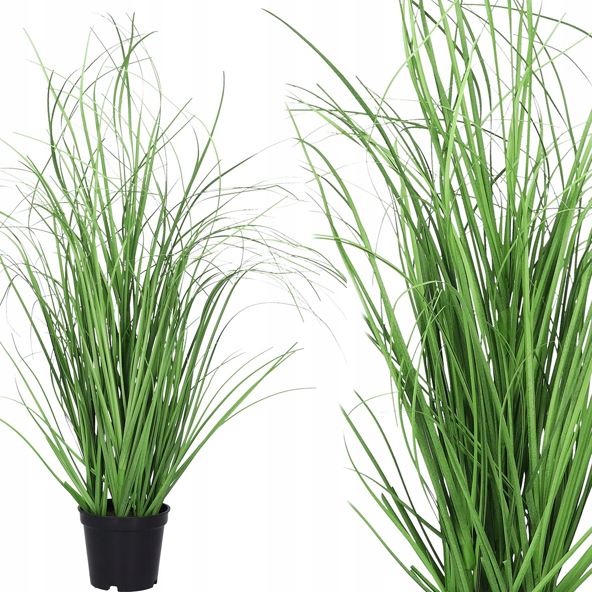 SZTUCZNA TRAWA W DONICZCE DUŻA ROŚLINA FEJKA XL 14036348294 - Allegro.pl