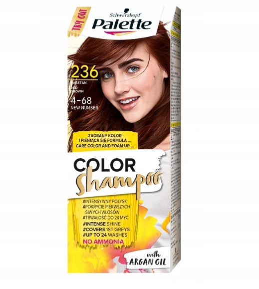 PALETTE SZAMPON KOL. 236/4-68 Kasztan (3838824160535) • Cena, Opinie ...