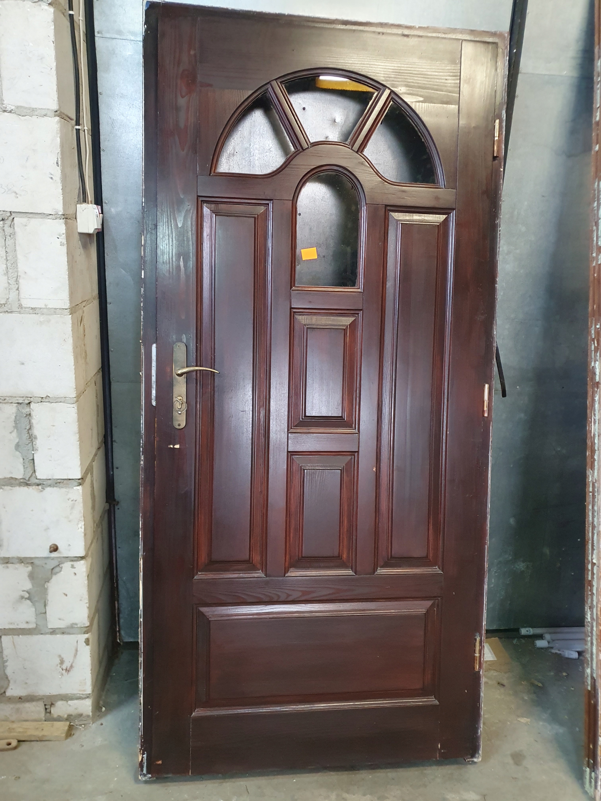 DRZWI Zewnętrzne Drewniane Sosnowe Wejściowe 100x210cm (5430) • Cena, Opinie • Drzwi zewnętrzne ...