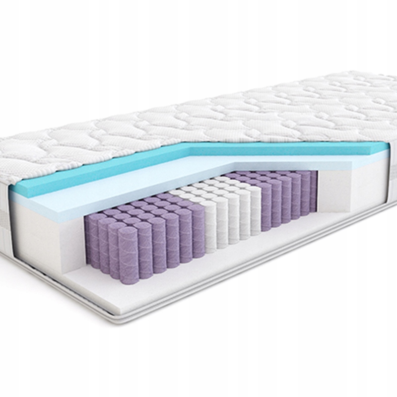 Materac sprężynowy multipocket Pan Materac 180 x 200 x 25cm średnio ...