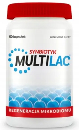 Multilac Synbiotyk 50 kapsułek (5903031286748) • Cena, Opinie • Układ ...