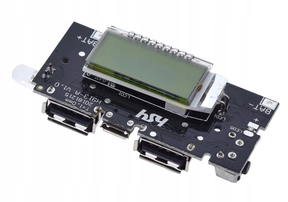 Wyświetlacz ELEKING Moduł power bank LCD 2x USB 5V 2.1A 1A 18650 - Sklep, Opinie, Cena w Allegro