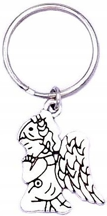 BRELOK ANIOŁ ANIOŁEK PODZIĘKOWANIE KOMUNIA PAMIĄTKA UPOMINEK PREZENT ...