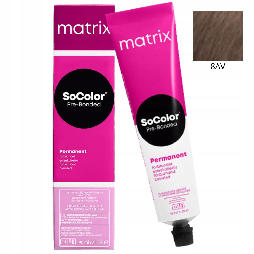 MATRIX SOCOLOR PRE-BONDED FARBA DO WŁOSÓW 90ML 8AV (3474636989898 ...