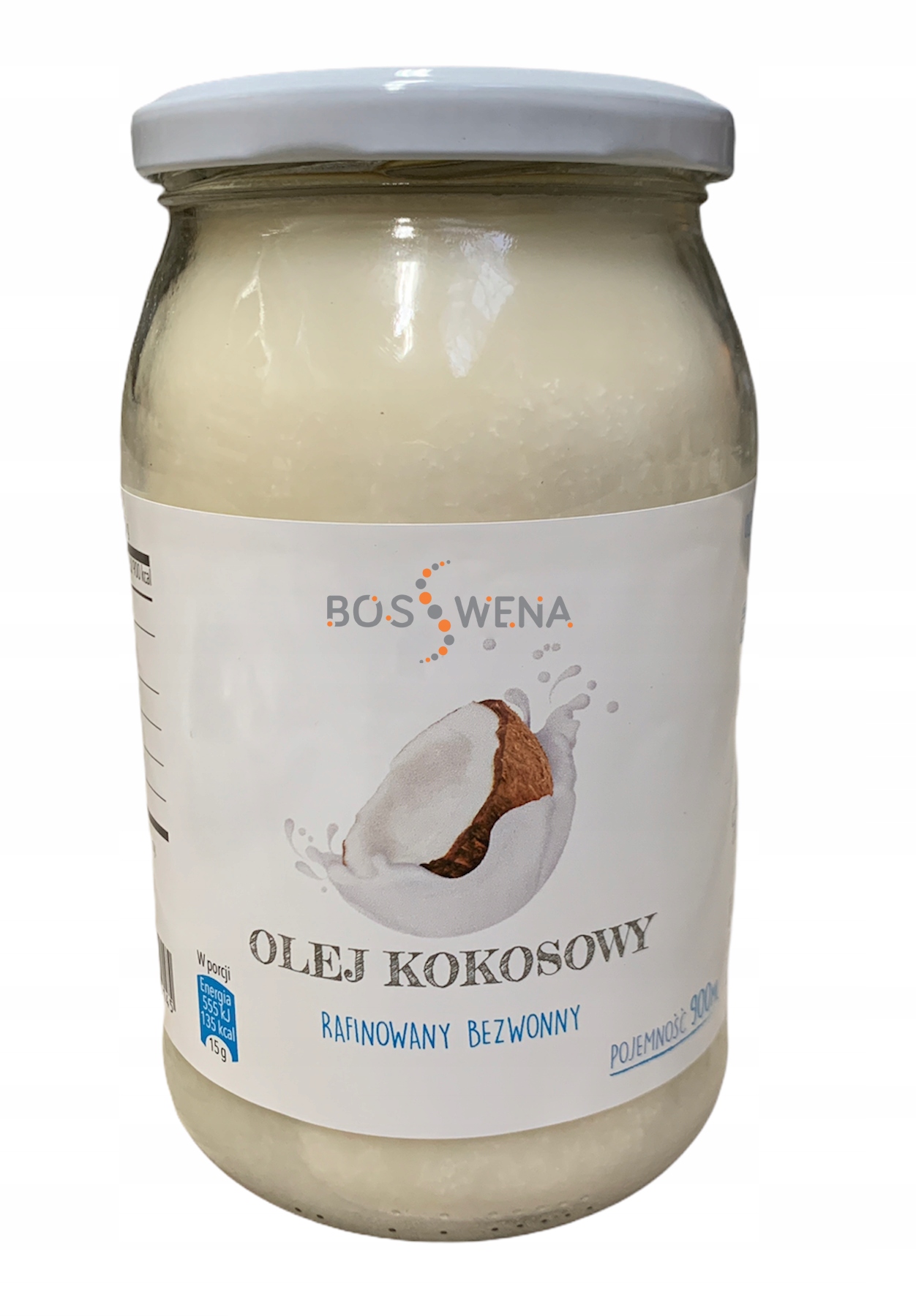 Olej kokosowy rafinowany Bioswena 900 ml • Cena, Opinie - Allegro