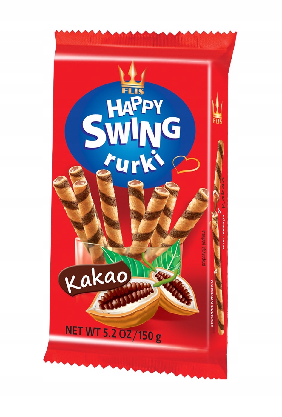 Flis Rurki Happy Swing o smaku kakaowym 150 g (5908234805635) • Cena ...