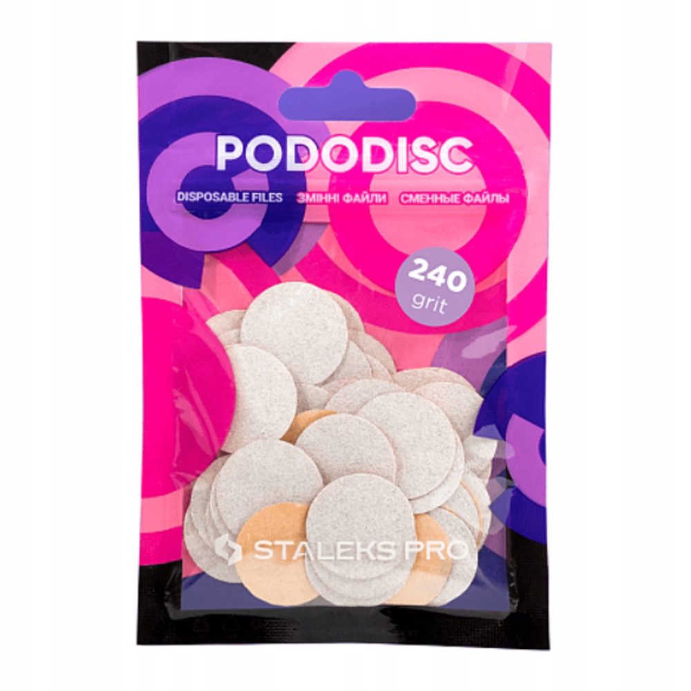 Wymienne nakładki PODODISC STALEKS PRO M 240 grit (50 szt), białe ... Wymienne nakładki PODODISC STALEKS PRO M 240 grit (50 szt), białe ...