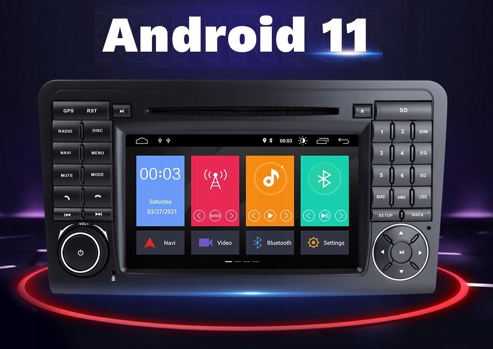 Radio ANDROID 11 MERCEDES ML W164 M GL ML50 GPS WiFi - Sklep, Opinie, Cena w Allegro.pl