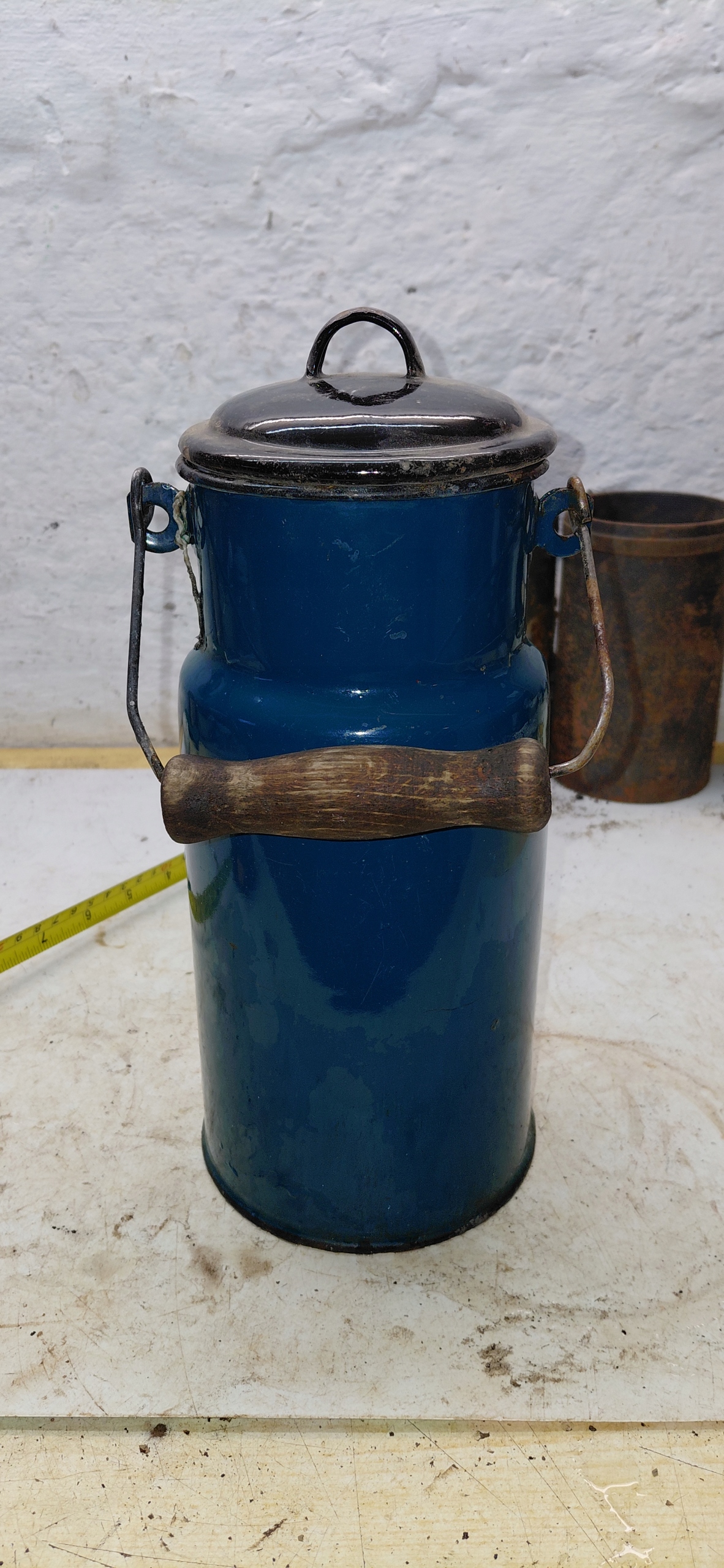 Stara bańka kanka na wodę kwiaty mleko do ogrodu loft design art dec 2 • Cena, Opinie - Allegro