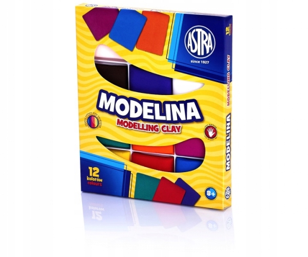 Modelina Astra 12 kolorów (5900263040179) • Cena, Opinie • Plasteliny ...
