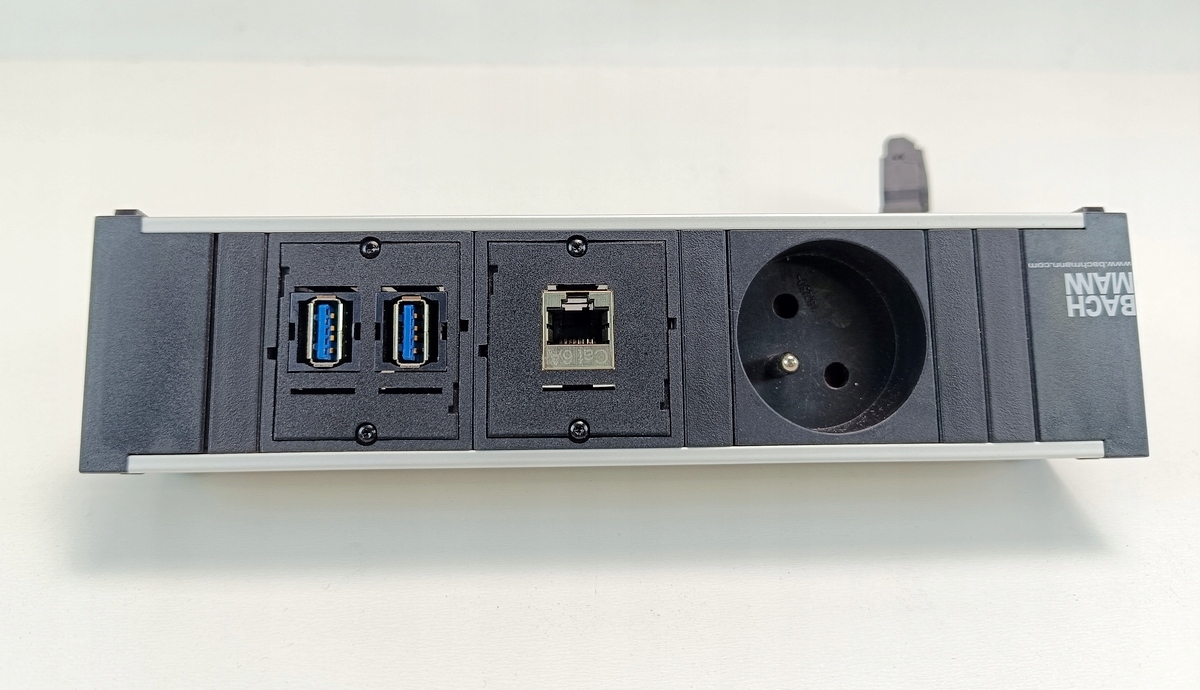 Listwa zasilająca Bachmann CONI 1x 230V +2 x USB + 2 x RJ45 - Sklep ...