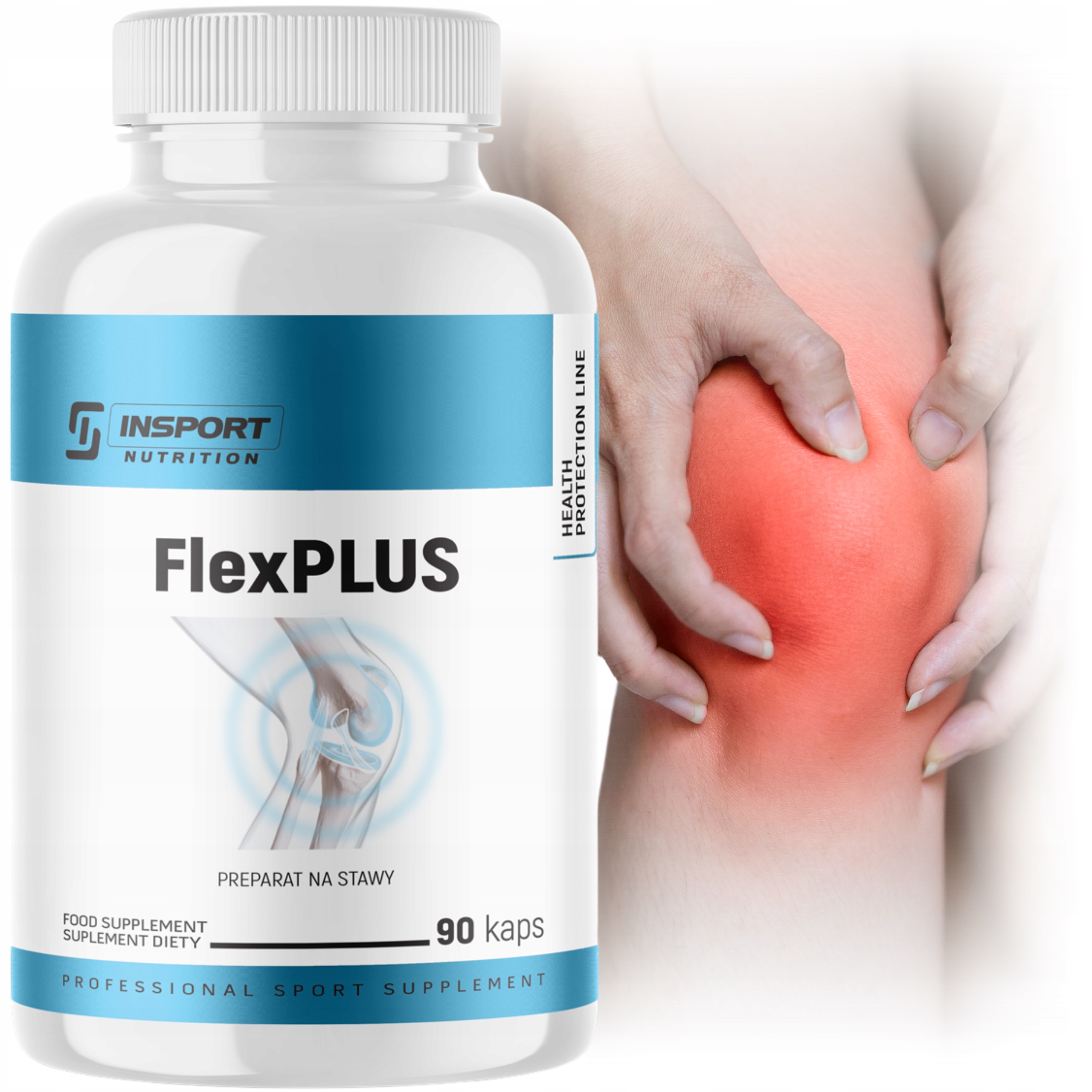 Flexplus 90 kap kolagen MSM glukozamina chondroityna stawy kości | Insport (5906746045723 ...