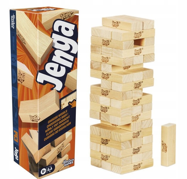 GRA ZRĘCZNOŚCIOWA JENGA gra dla całej rodziny +6 lat G1499 - Stan: Nowy ...