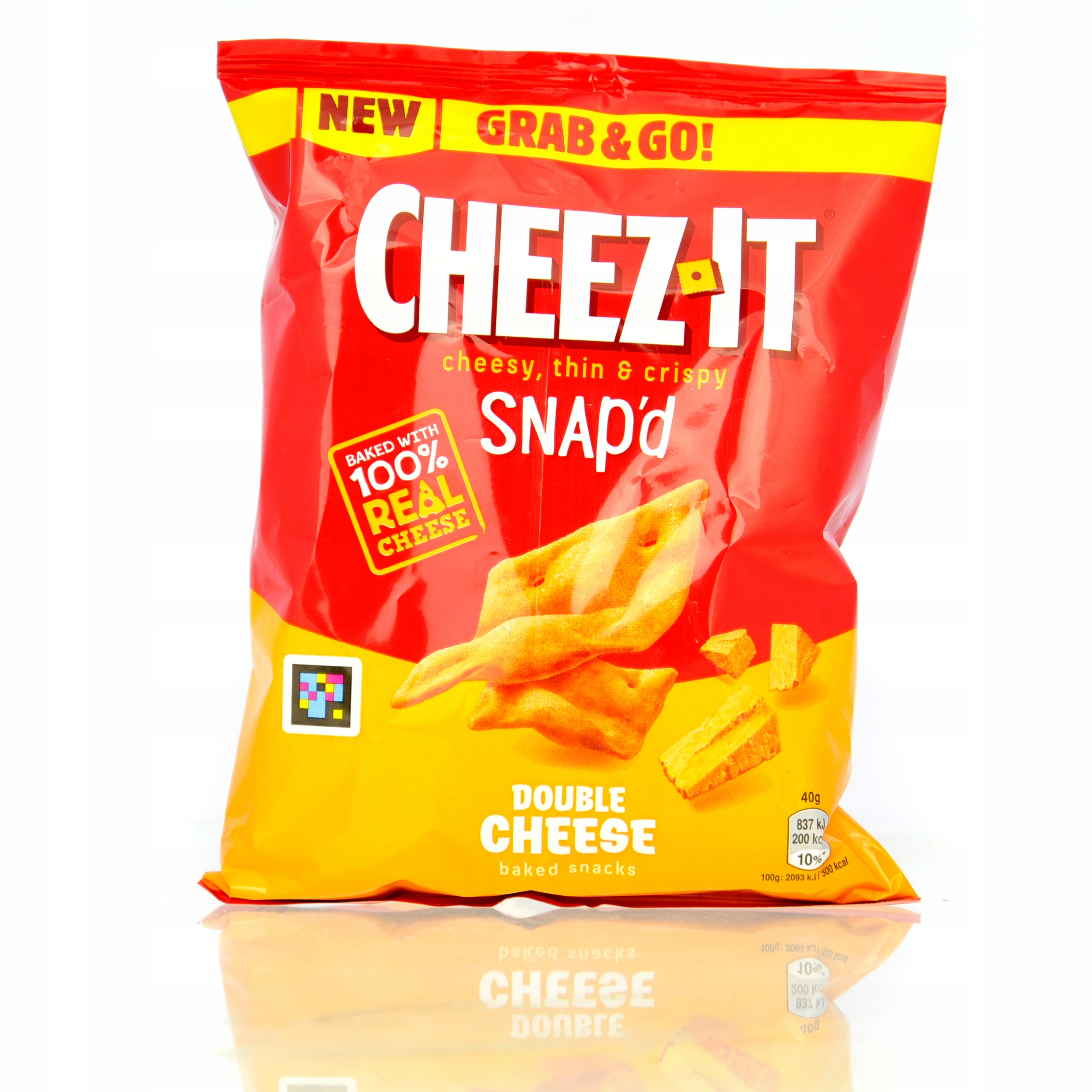 Cheez-It Double Cheese Snap'd Snacks pieczone krakersy serowe z UK ...
