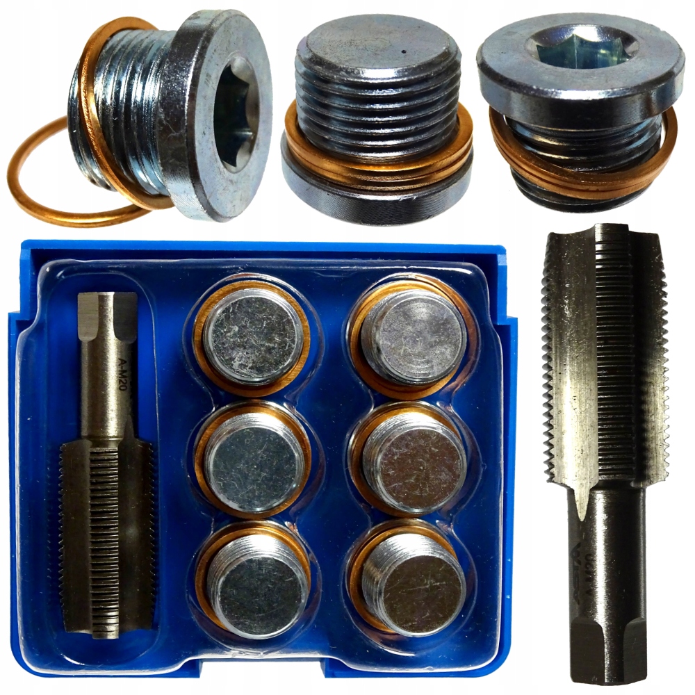 ZESTAW NAPRAWCZY GWINTU KORKA OLEJU M17x1.5 do M16 A-M17 za 35,90 zł z Kietrz - Allegro.pl ...