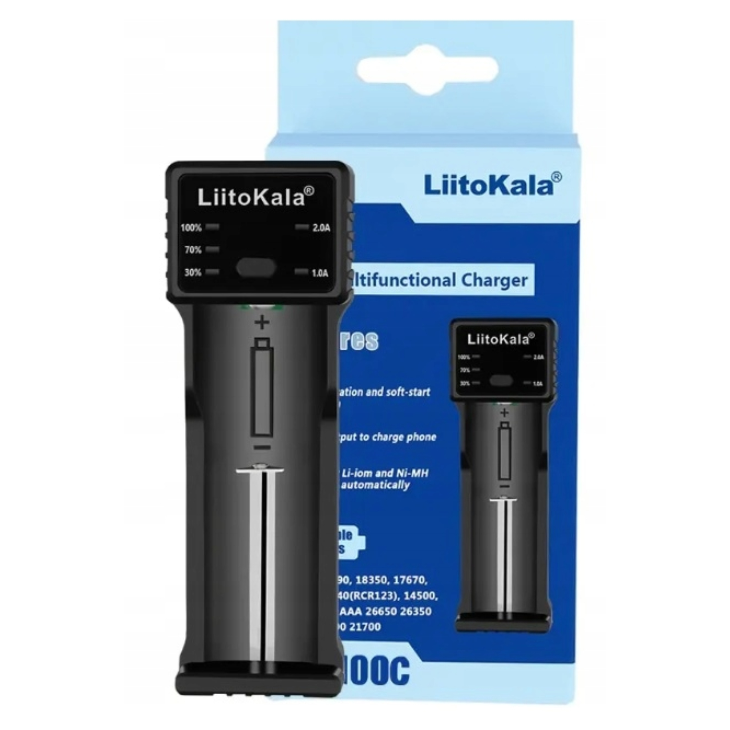 LiitoKala Lii-100C UNIWERSALNA ŁADOWARKA OGNIW AKUMULATORÓW Li-Io AAA ...