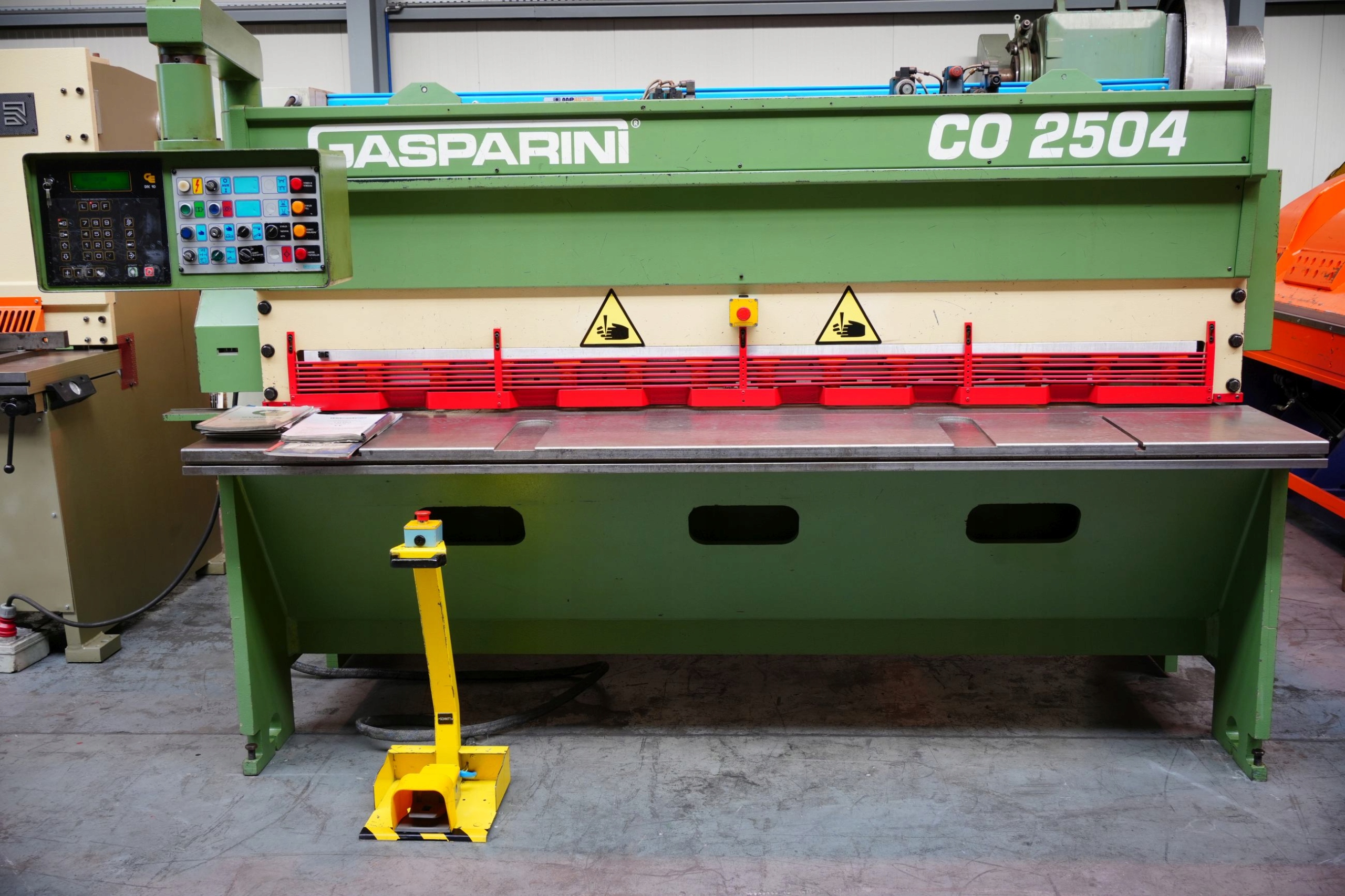 Gilotyna do blachy Gasparini CNC 2550 x 4 mm (Gilotyna Gasparini CNC ...