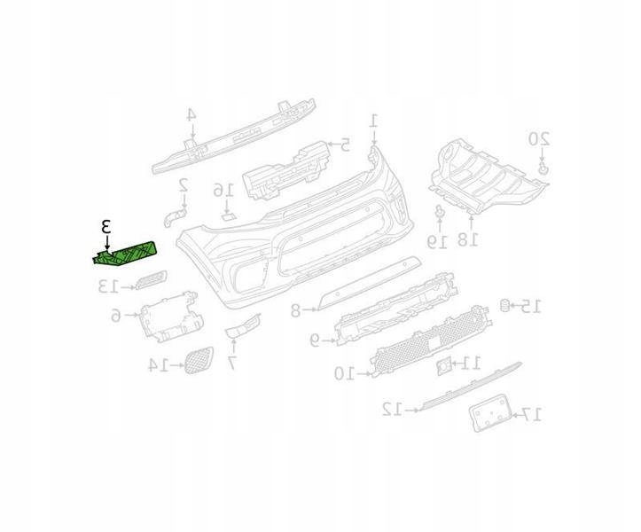 68335645AC 68335645AC - Крепление фары Jeep Grand Cherokee 17-правое ...