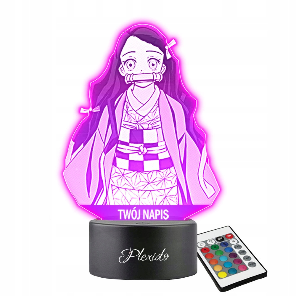 Lampka Nocna 3D LED Demon Slayer Nezuko Anime (5905342896371) • Cena ...