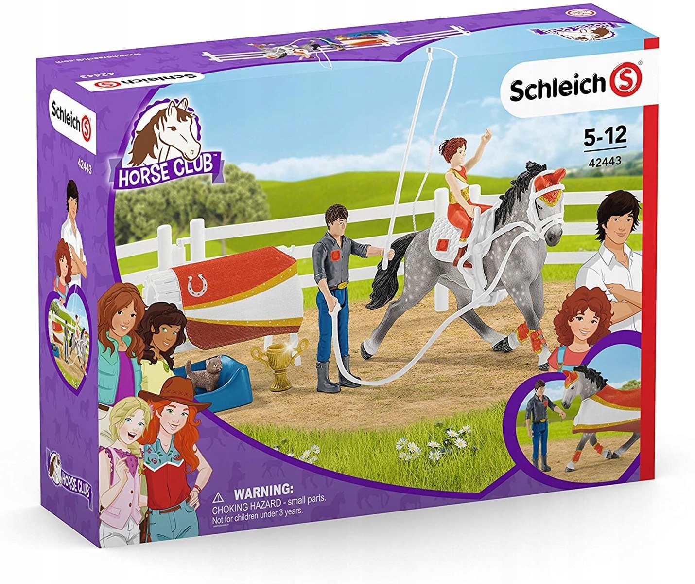 SCHLEICH 42443 Horse Club. Zestaw Mii do woltyżerki (4059433047195 ...