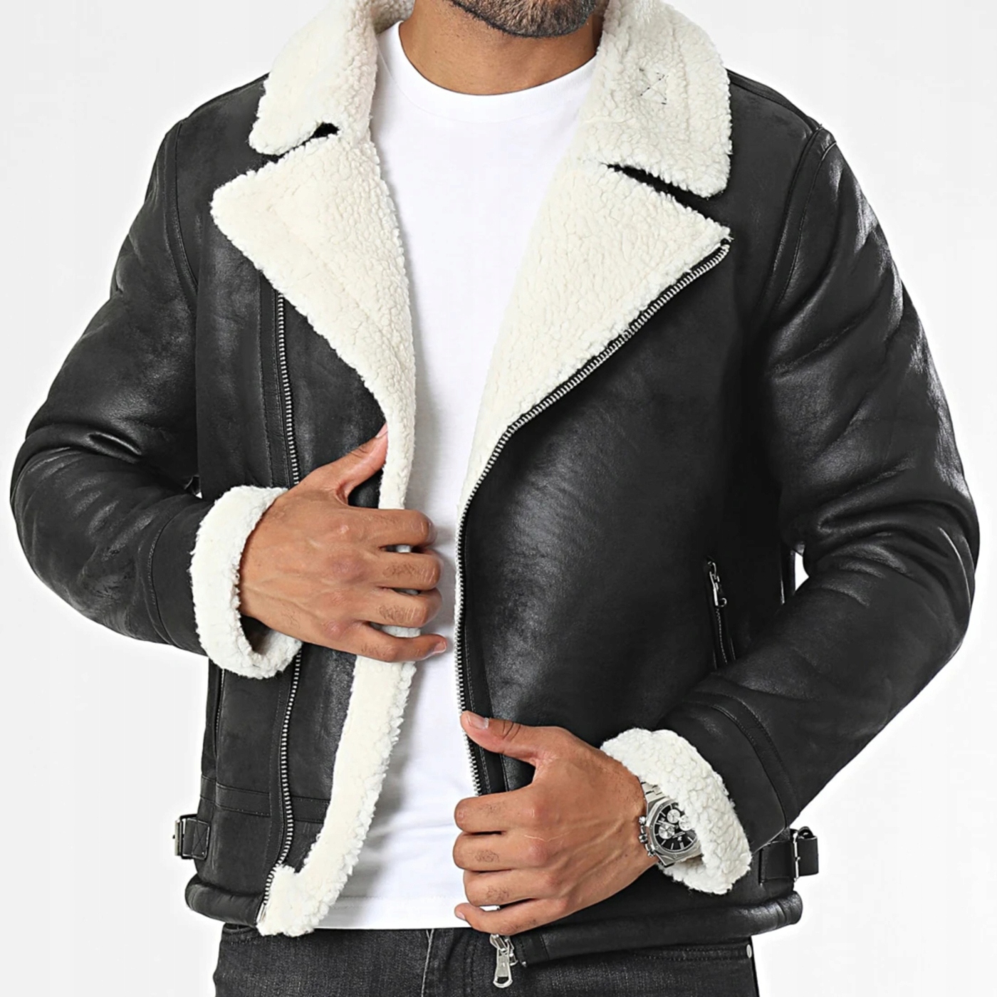 Pánská bunda Pilotka Zateplená Ramoneska Stojánek za 2339 Kč - Allegro