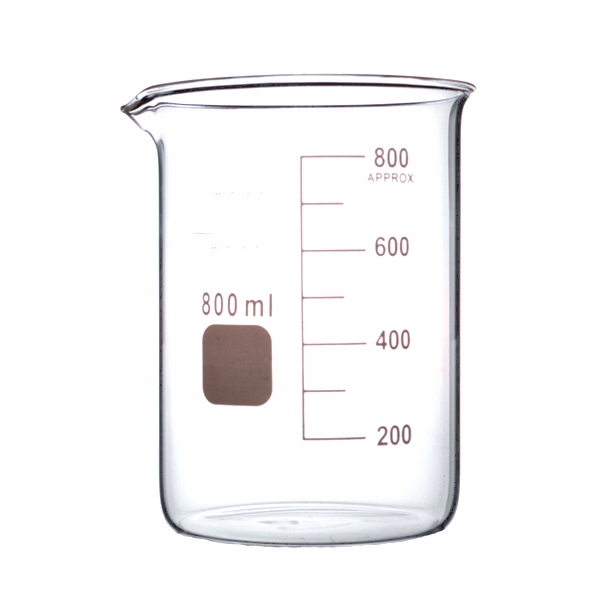 Zlewka Szklana 800ml - Niska cena na Allegro