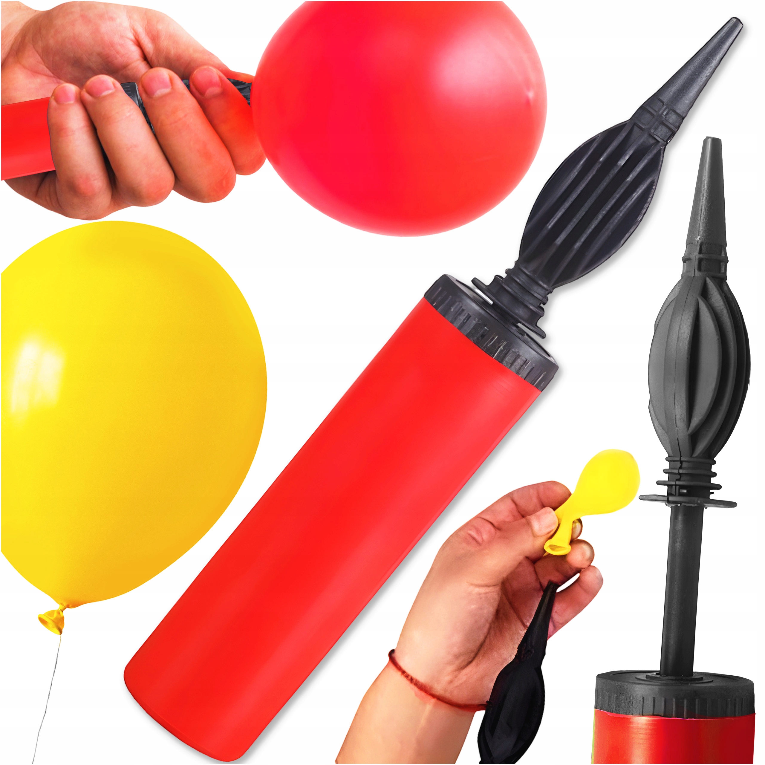 Pompka ręczna dwustronna do Balonów Balony (5902973123814) • Cena ...