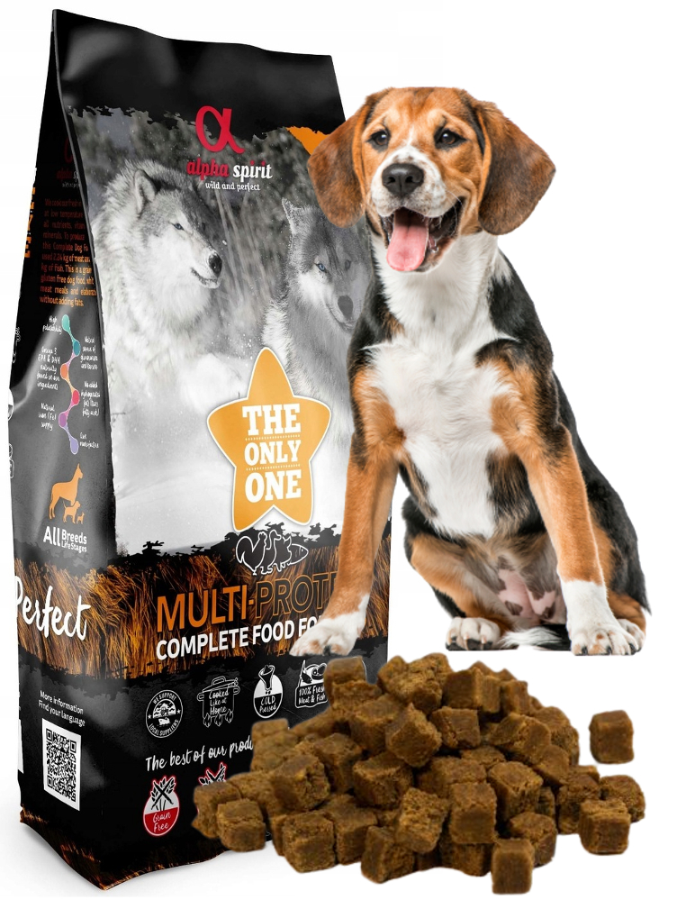 SUCHA KARMA DLA PSA Multiprotein Alpha Spirit 12kg 13961355162 - Allegro.pl