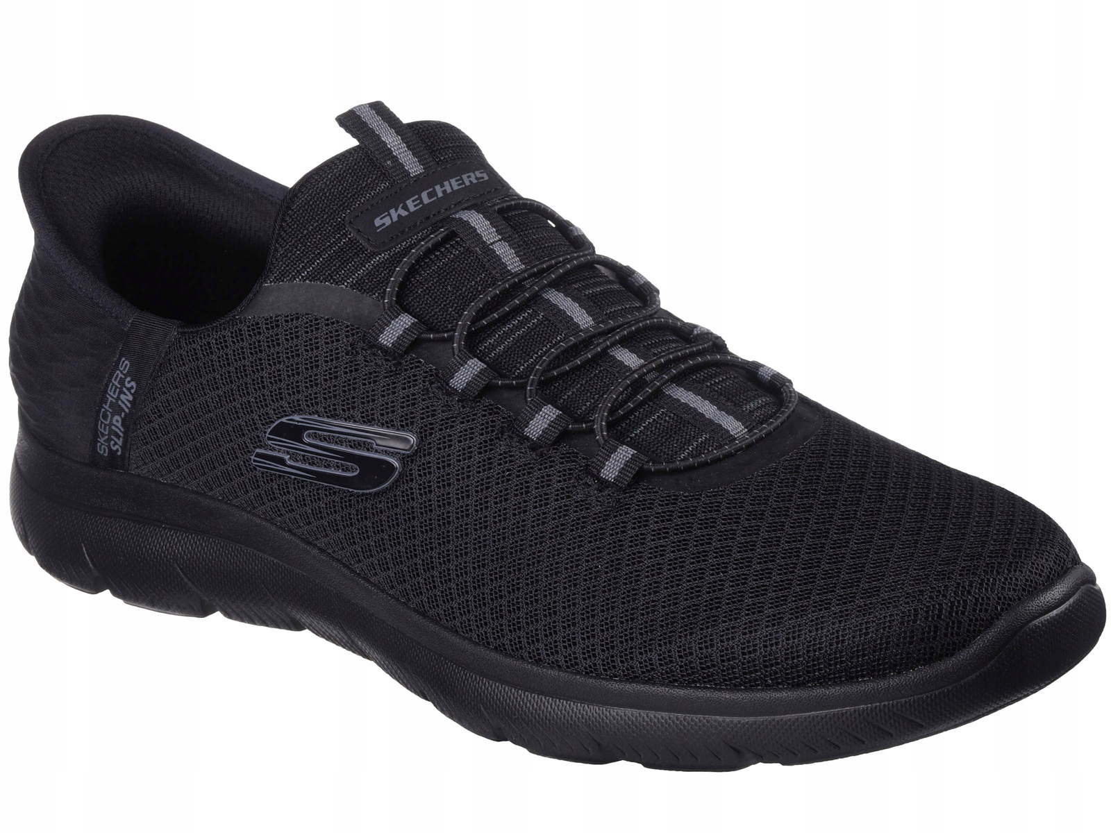 SKECHERS SUMMITS HIGH RANGE 232457 BBK BUTY MĘSKIE WSUWANE CZARNE SLIP-INS (196989248110) • Cena ...